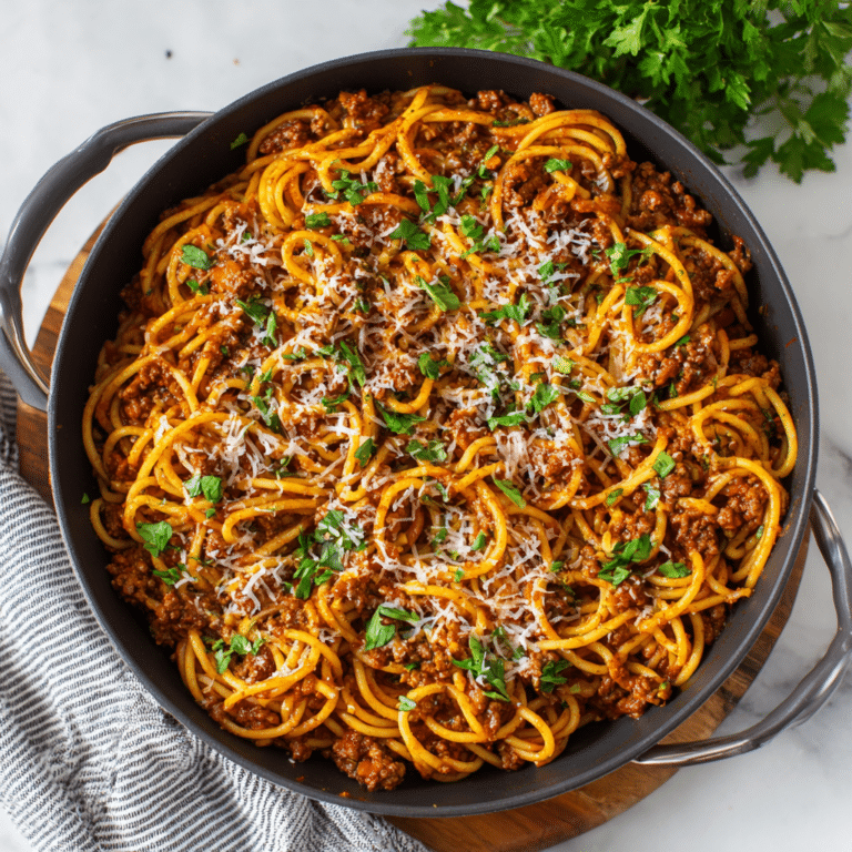 One-Pot Ground Beef Spaghetti (The Cozy Dinner That Saves My Evenings ...